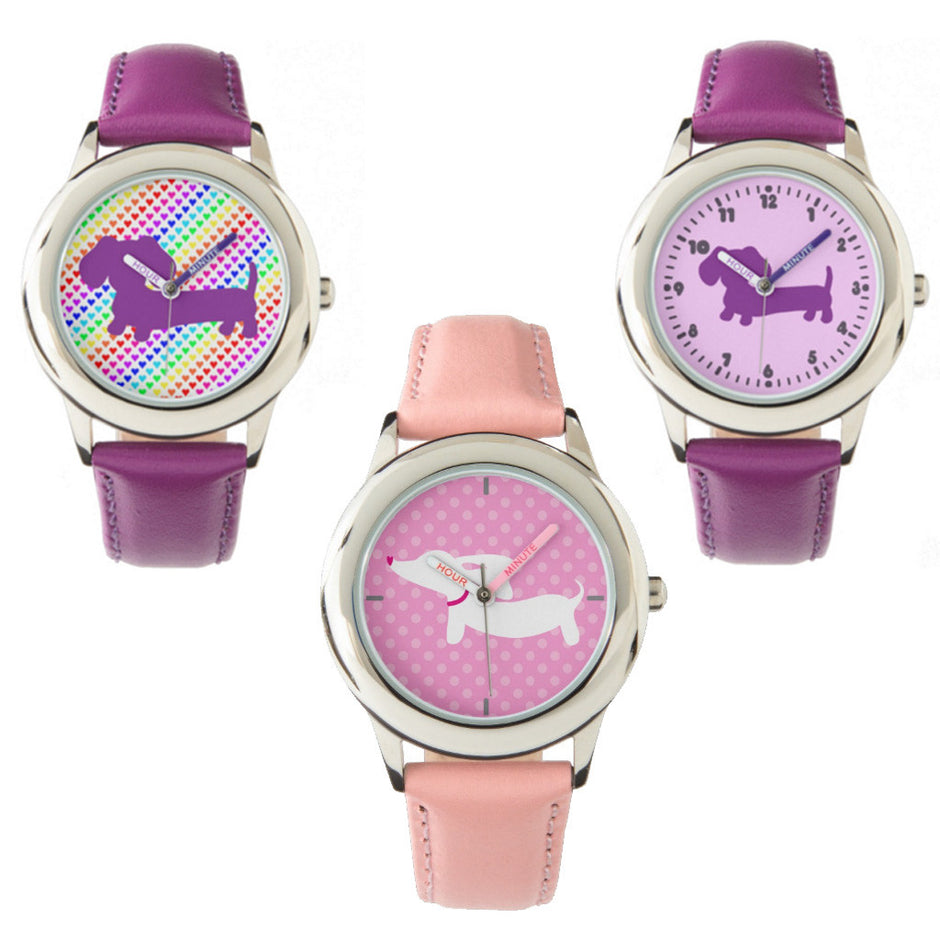 Buy Dachshund Watches Online | Leather, Stainless Steel, or Silicone