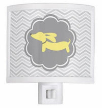 Yellow Dachshund Themed Nursery Items or Doxie Baby Shower Gifts